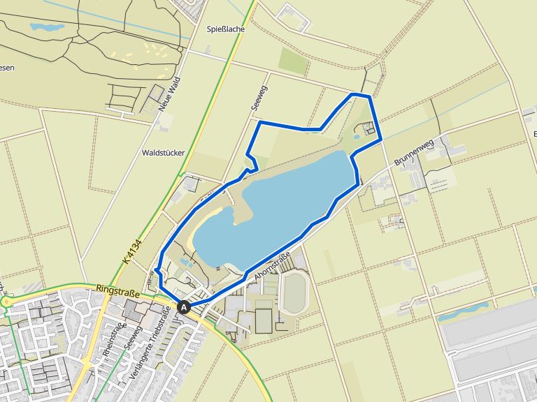 W29 Heddesheim - Rund um den Badesee | Wanderung | Komoot